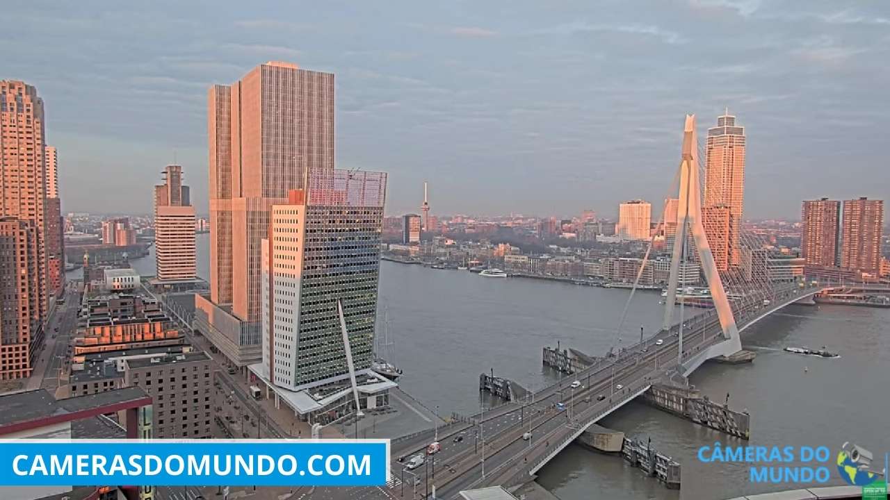 Erasmus Bridge, Rotterdam - Holanda Live Cam | Câmeras do Mundo